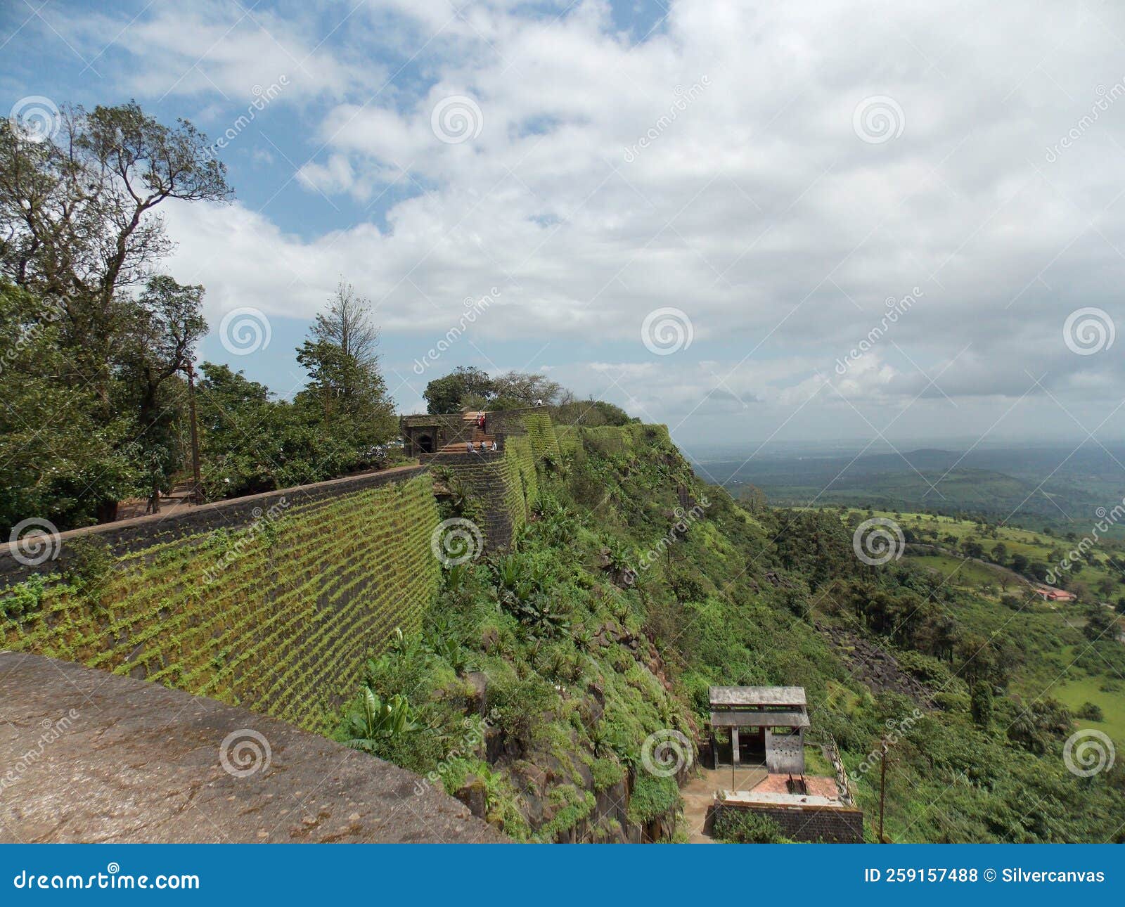 Panhala Fort Structure in Kolhapur City, Maharashtra, India Stock Photo ...