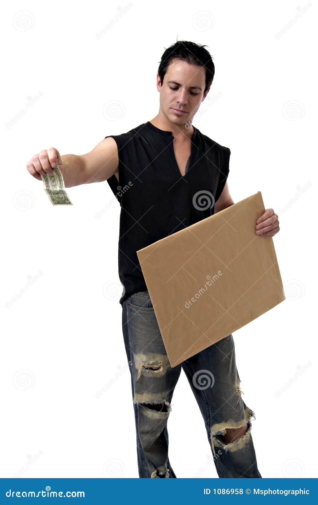Panhandler stock photo. Image of hobo, homeless, handsome - 1086958