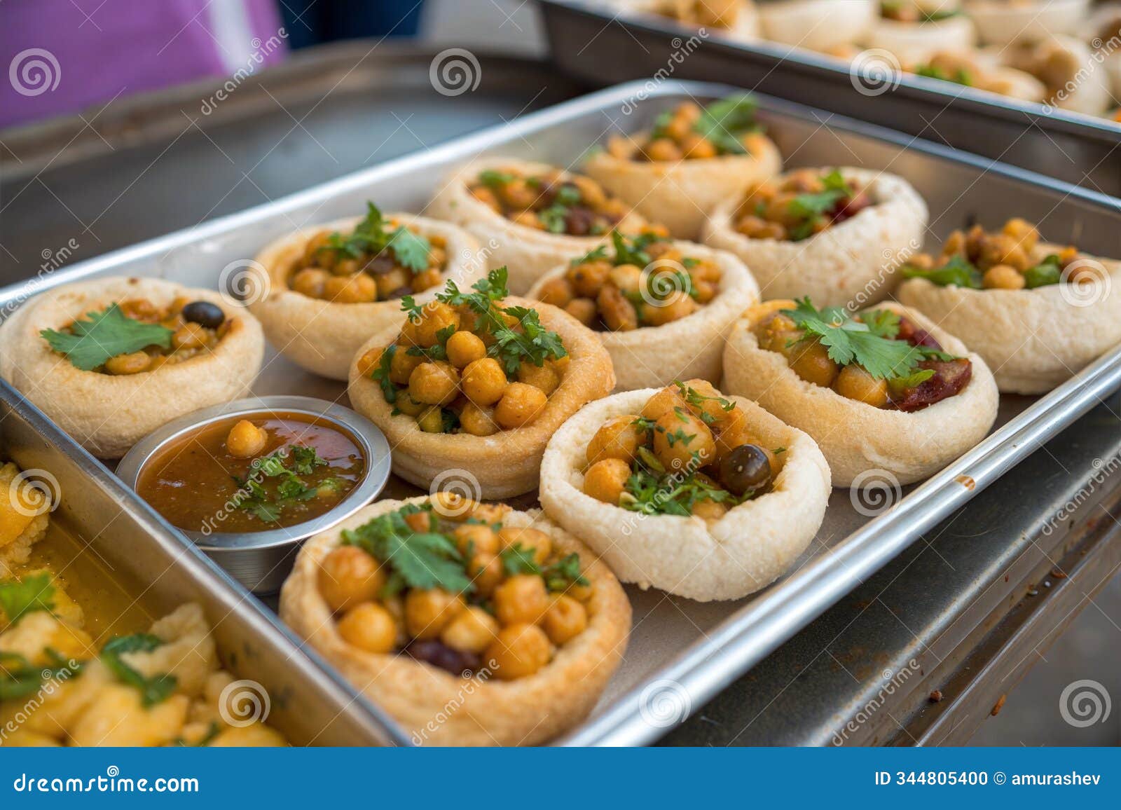 Pani Puri or Golgappa is a Popular Indian Chat Menu Stock Illustration ...