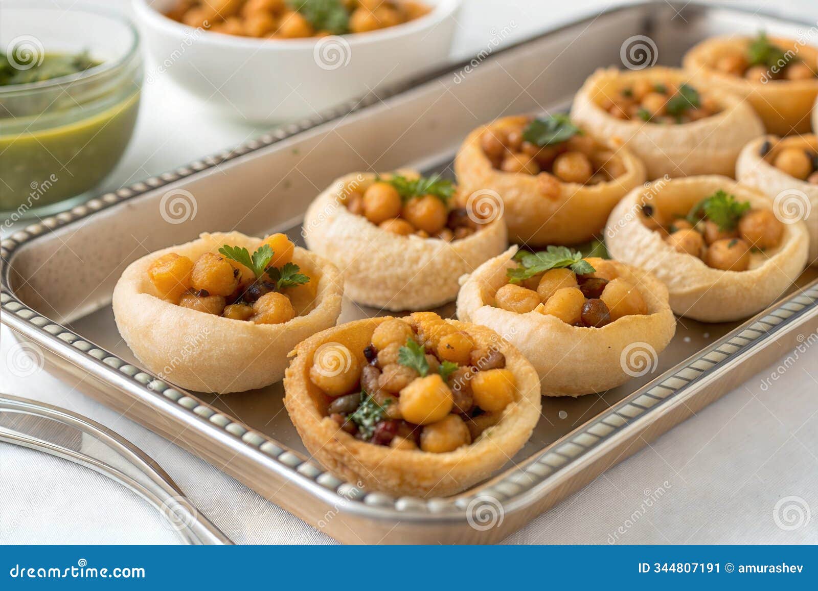 Pani Puri or Golgappa is a Popular Indian Chat Menu Stock Illustration ...