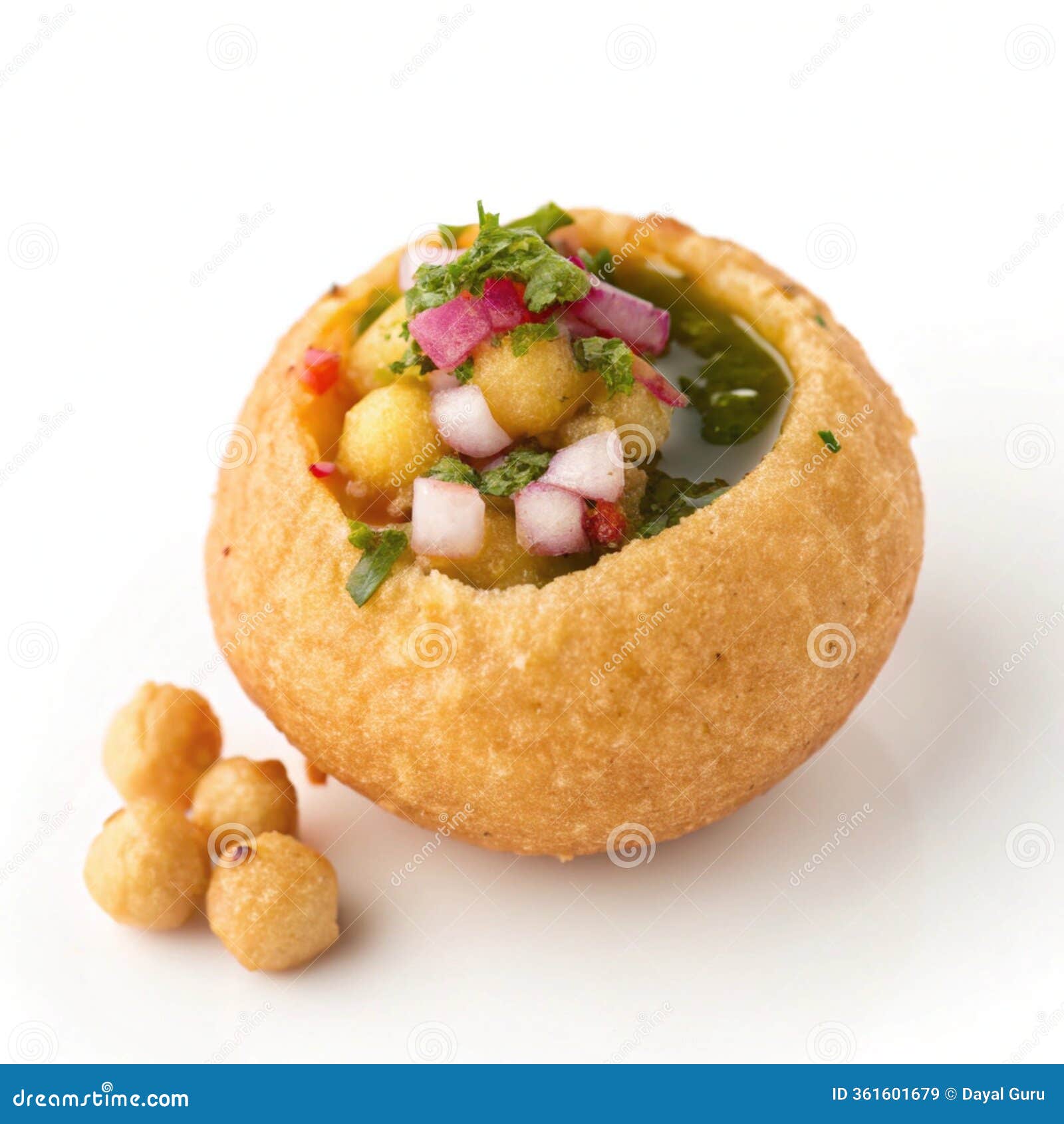 Pani Puri OR Golgappa Is A Popular Indian Chat Menu Stock Photography ...