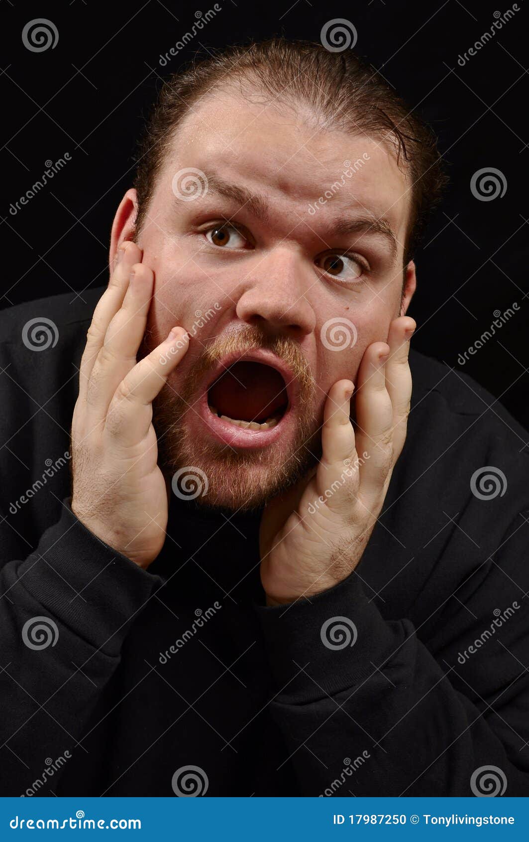 Panic attack. stock photo. Image of surprise, panic, attack - 17987250