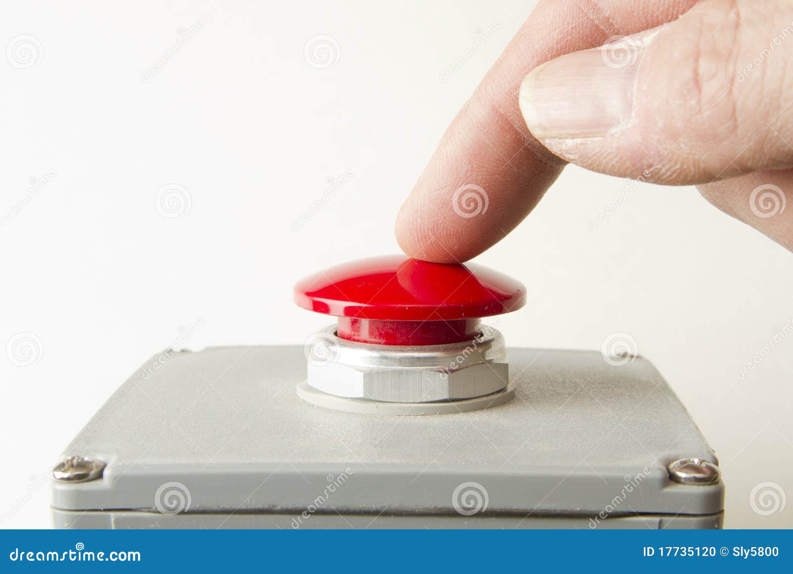 Panic button stock photo. Image of shut, electric, switch - 17735120