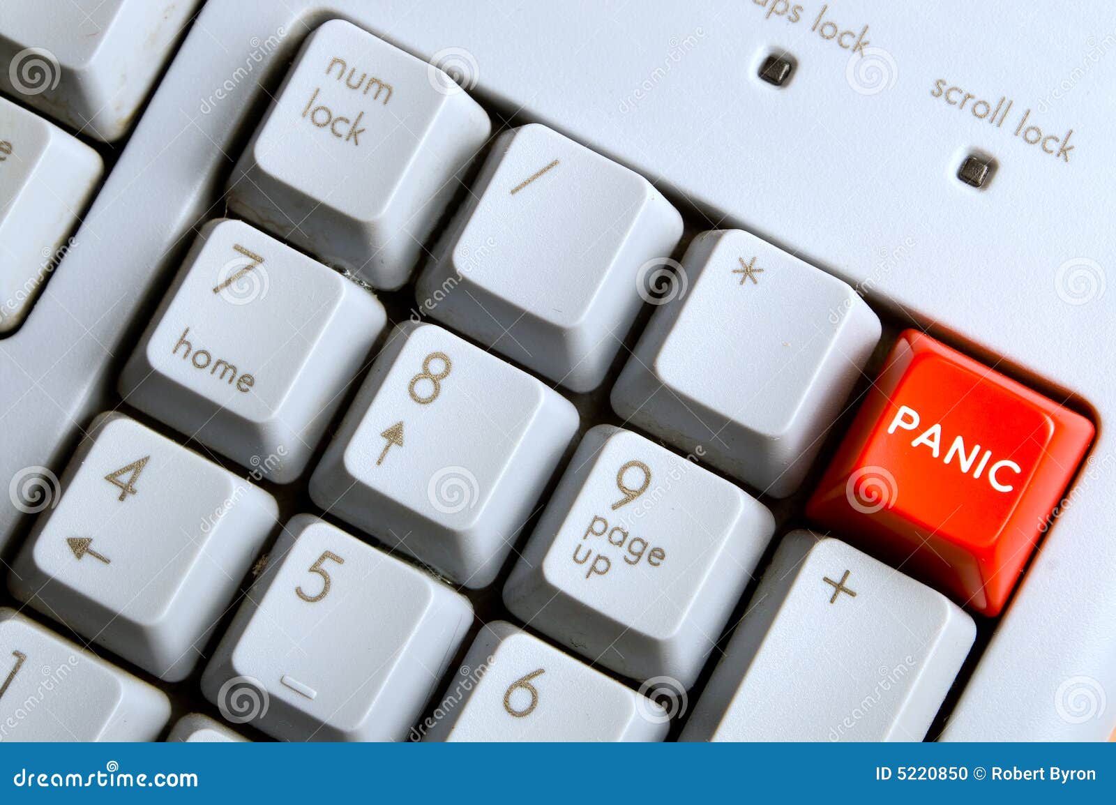 Panic Button stock photo. Image of press, office, communication - 5220850