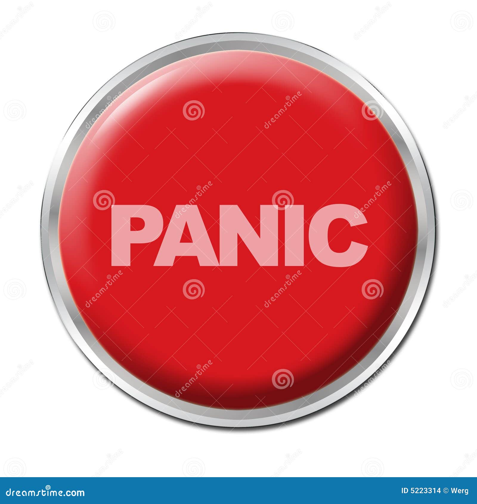 Panic Button stock illustration. Illustration of horror - 5223314