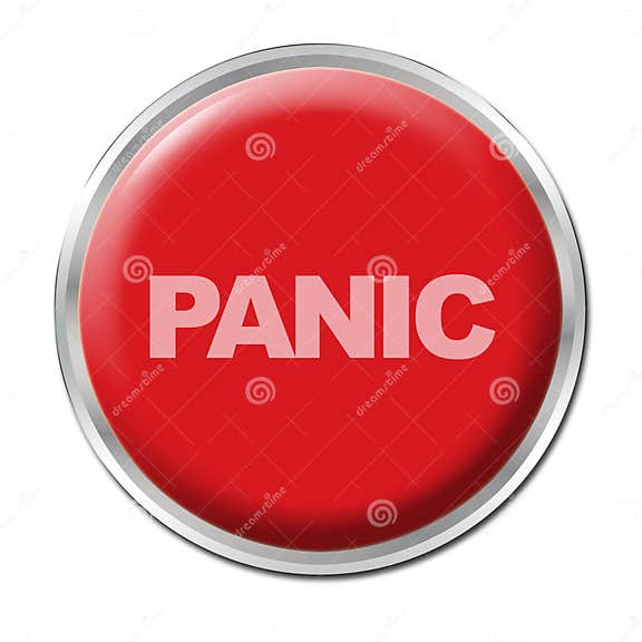 Panic Button stock illustration. Illustration of horror - 5223314