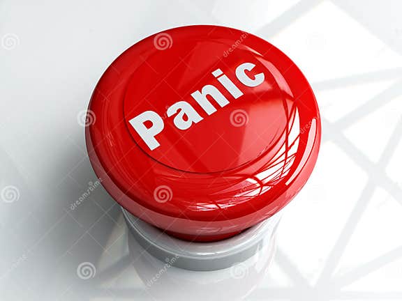 Panic Button stock illustration. Illustration of fast - 6334898