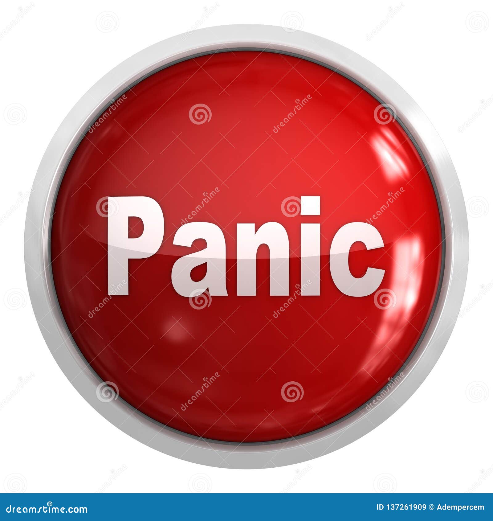 Isolated Panic button stock illustration. Illustration of emergency ...