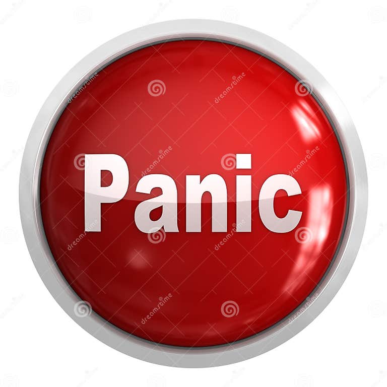 Isolated Panic button stock illustration. Illustration of emergency ...
