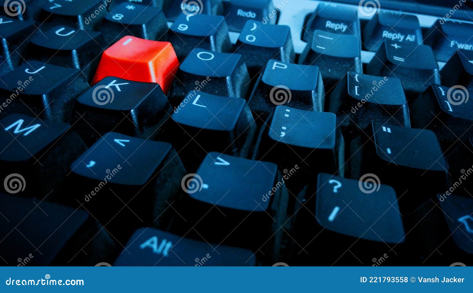 I Button or Panic Button on Keyboard Stock Photo - Image of font ...
