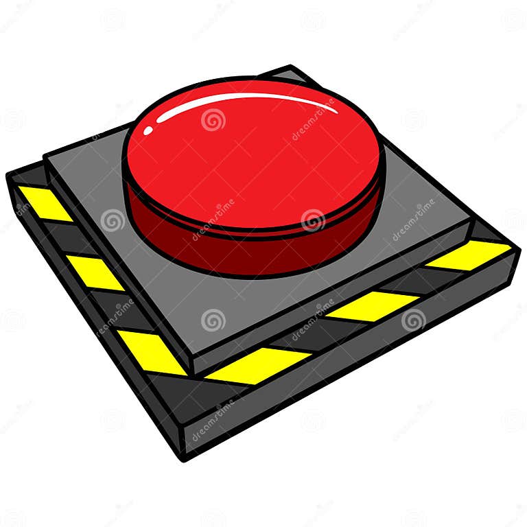 Panic Button stock vector. Illustration of computer, panic - 72945720