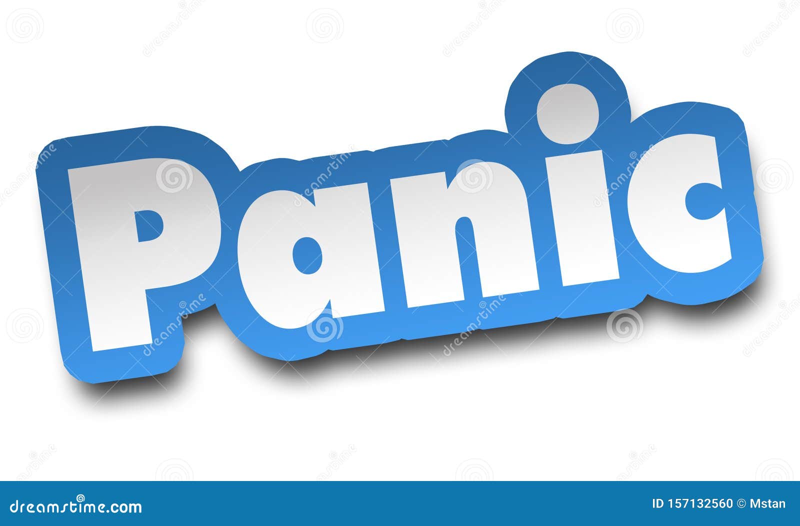 Panic Concept 3d Illustration Isolated Stock Illustration ...