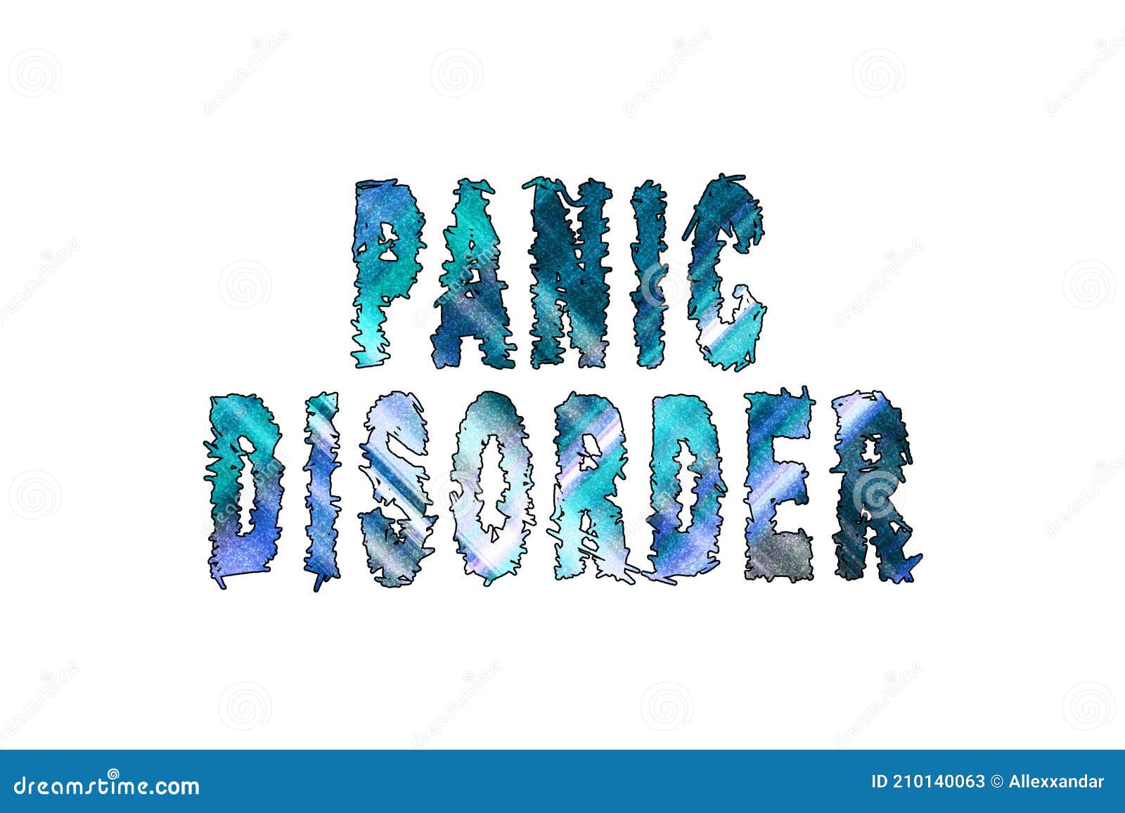 Panic Disorder, Banner, Poster and Sticker Stock Illustration ...