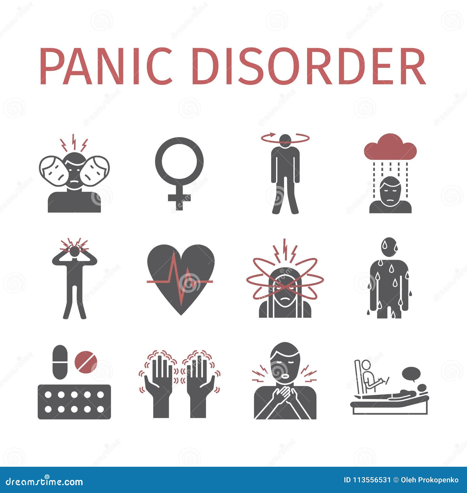 Panic Disorder Icon Infographic. Vector Illustration Stock Vector ...