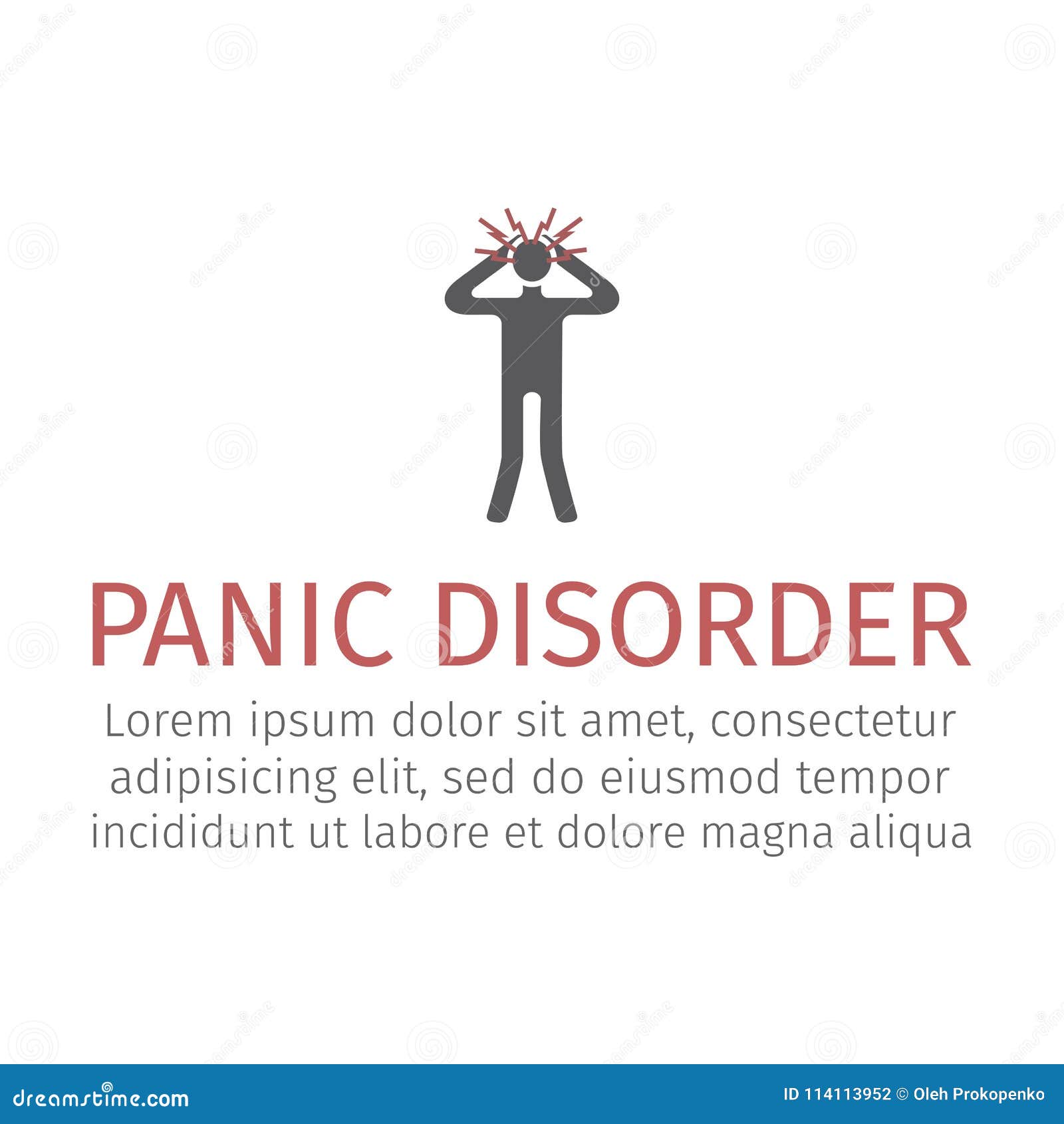 Panic Disorder Icon. Vector Illustration Stock Vector - Illustration of ...