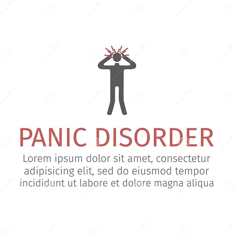 Panic Disorder Icon. Vector Illustration Stock Vector - Illustration of ...