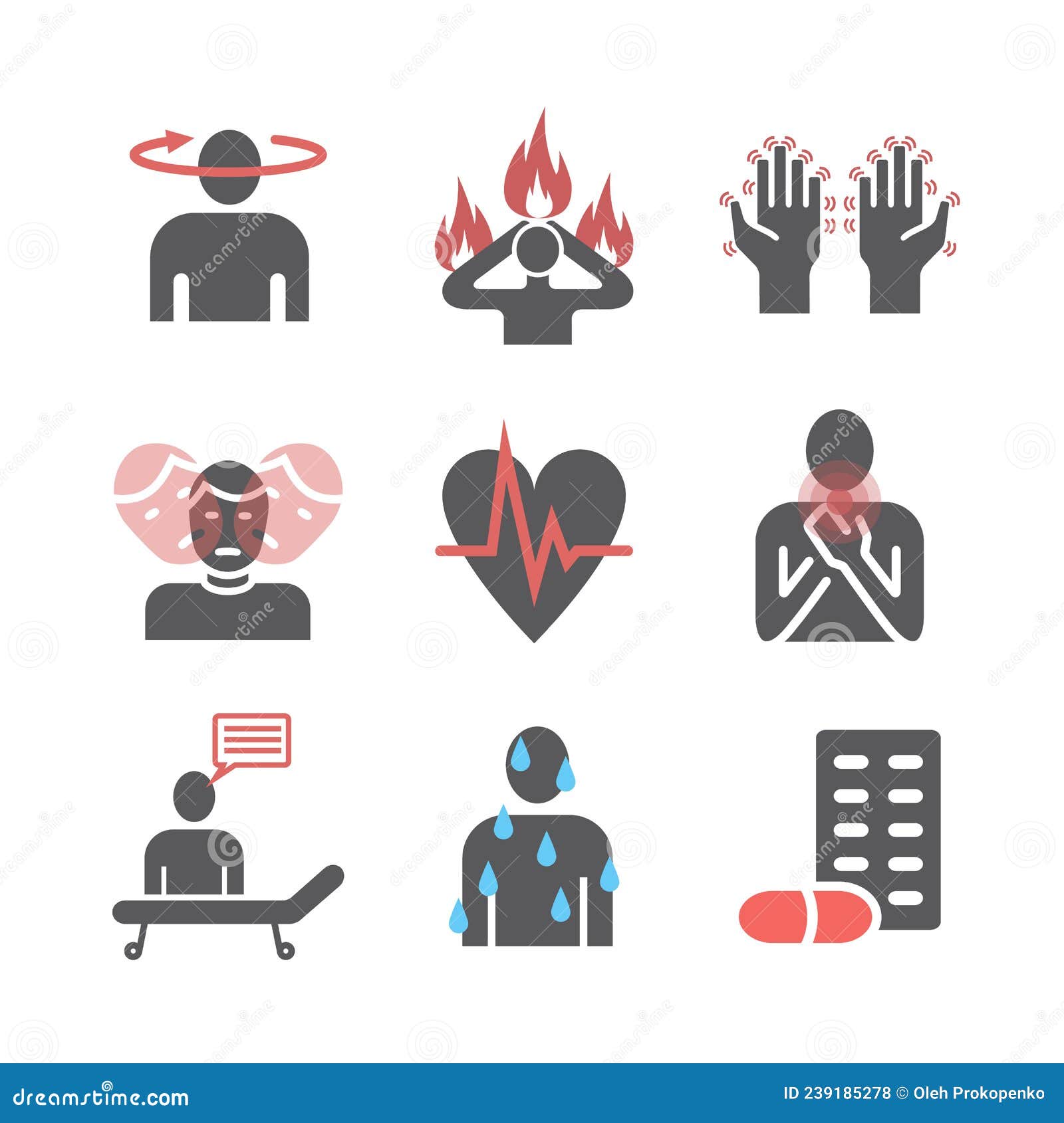 Panic Disorder. Vector Sign for Web Graphics Stock Vector ...