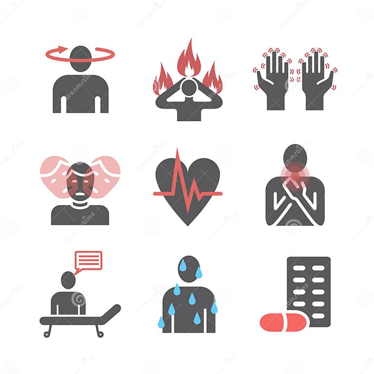 Panic Disorder. Vector Sign for Web Graphics Stock Vector ...