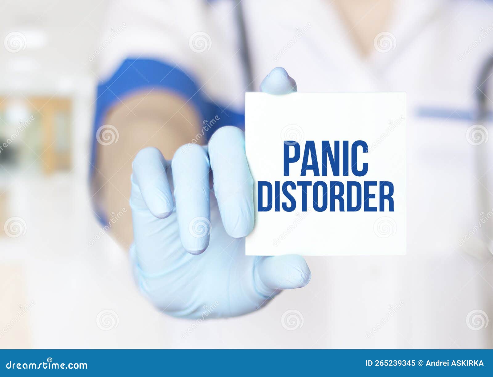 Panic Disorder Words on Yellow Sticker and Doctor S Hand Stock ...