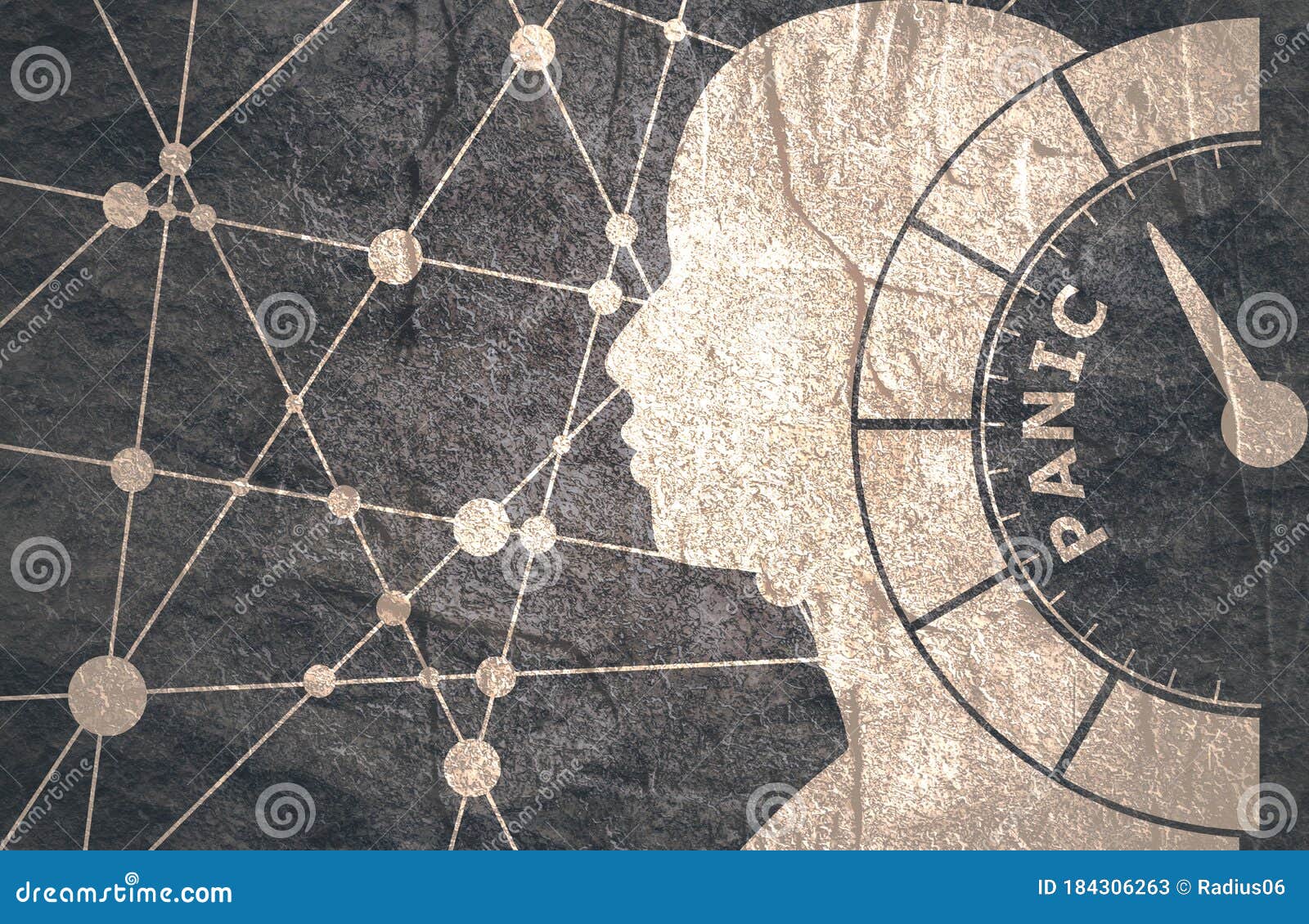 Panic level meter stock illustration. Illustration of indicator - 184306263