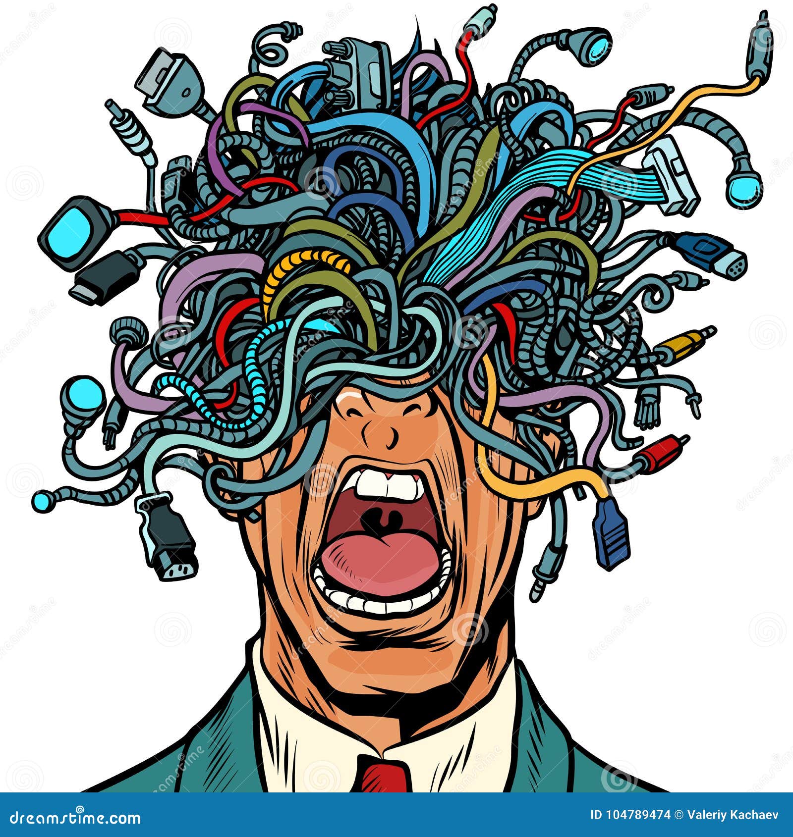 Panic People. Cartoon Afraid Characters With Stress And Shock Reaction ...