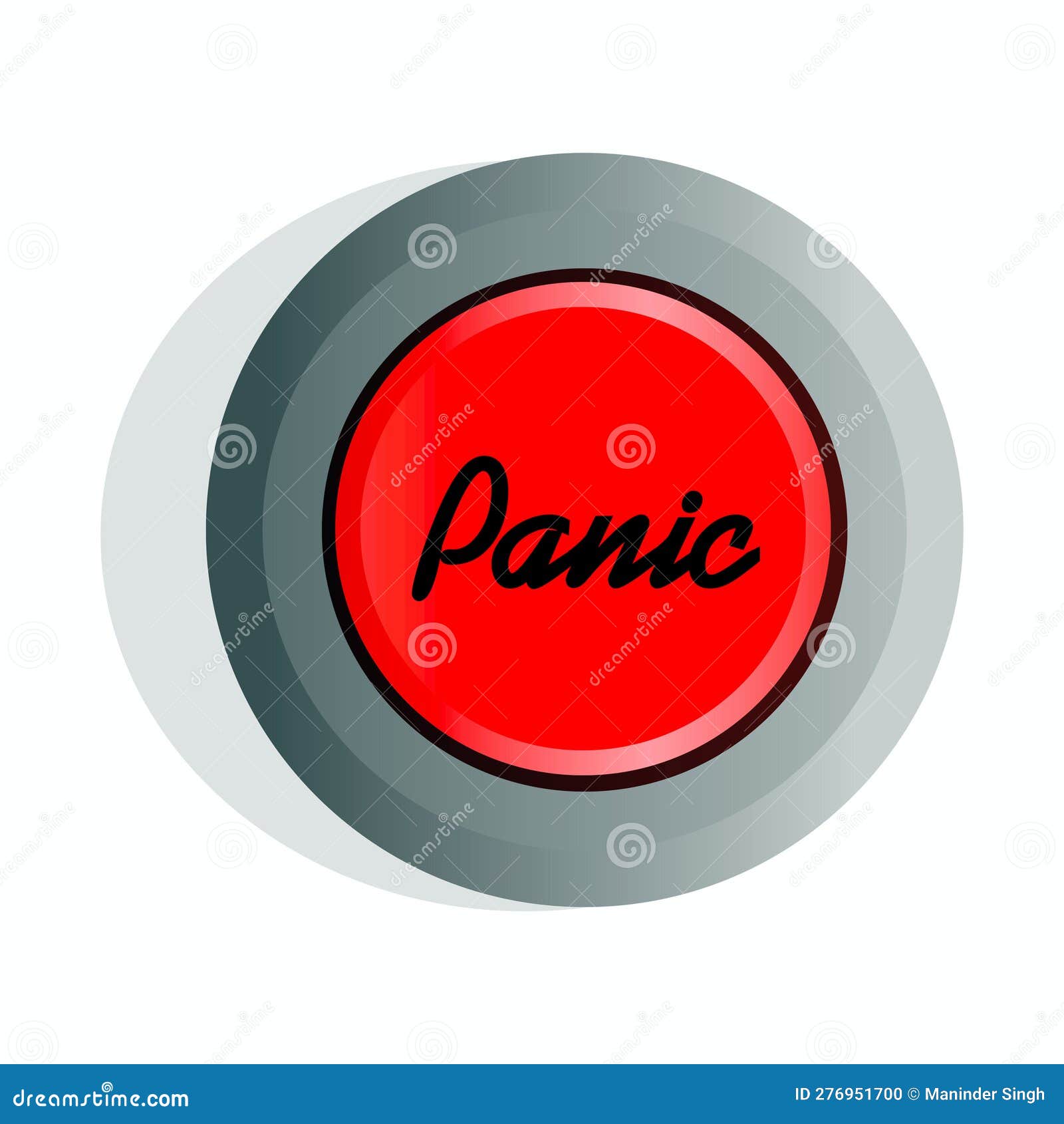 Panic Power Red Button. stock photo. Image of notes - 276951700