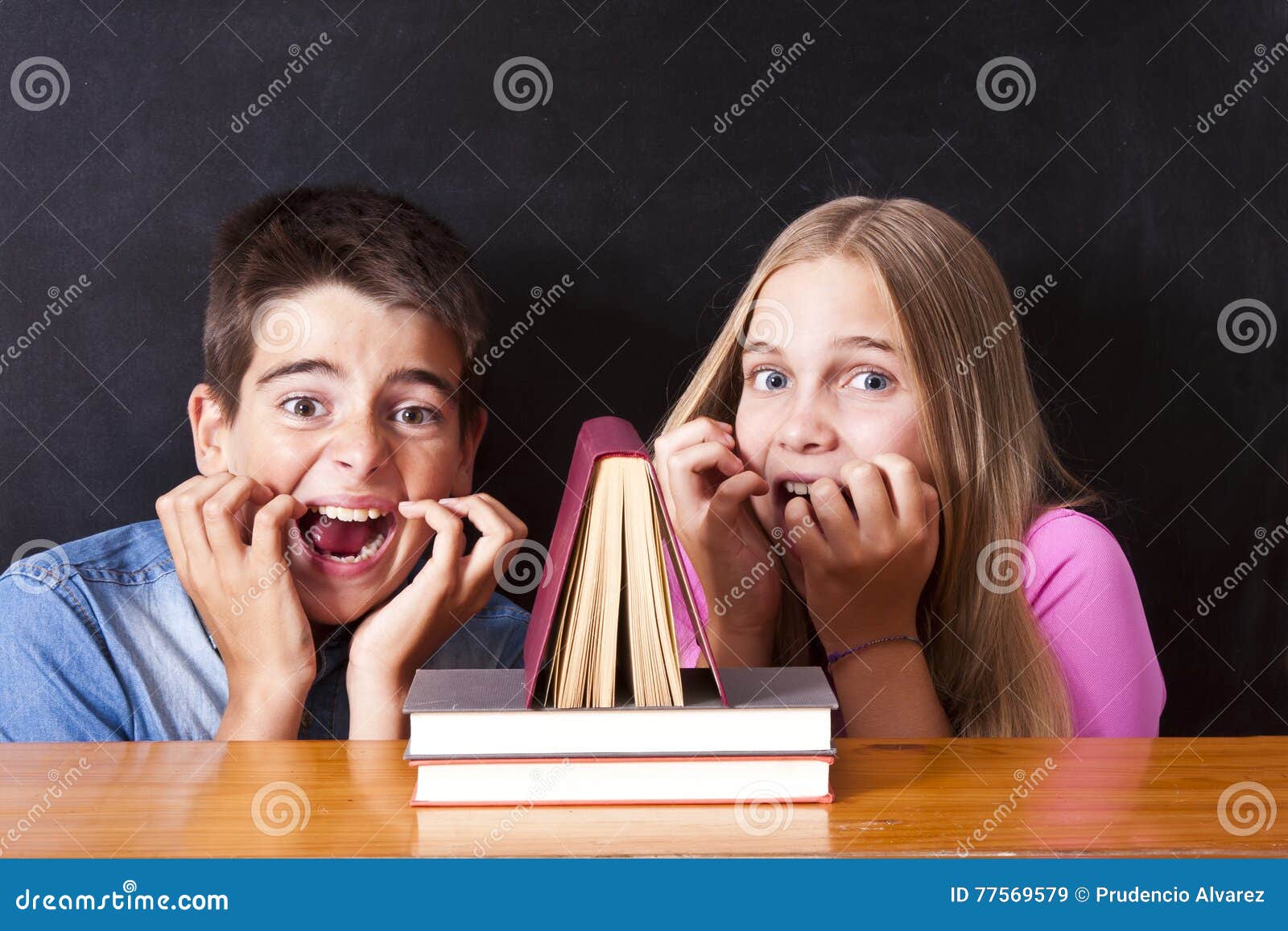 Panic at school stock image. Image of back, children - 77569579
