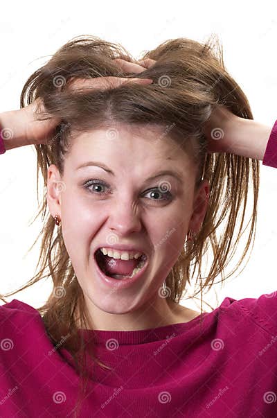 Panic time stock photo. Image of surprised, smile, cheerful - 18269864