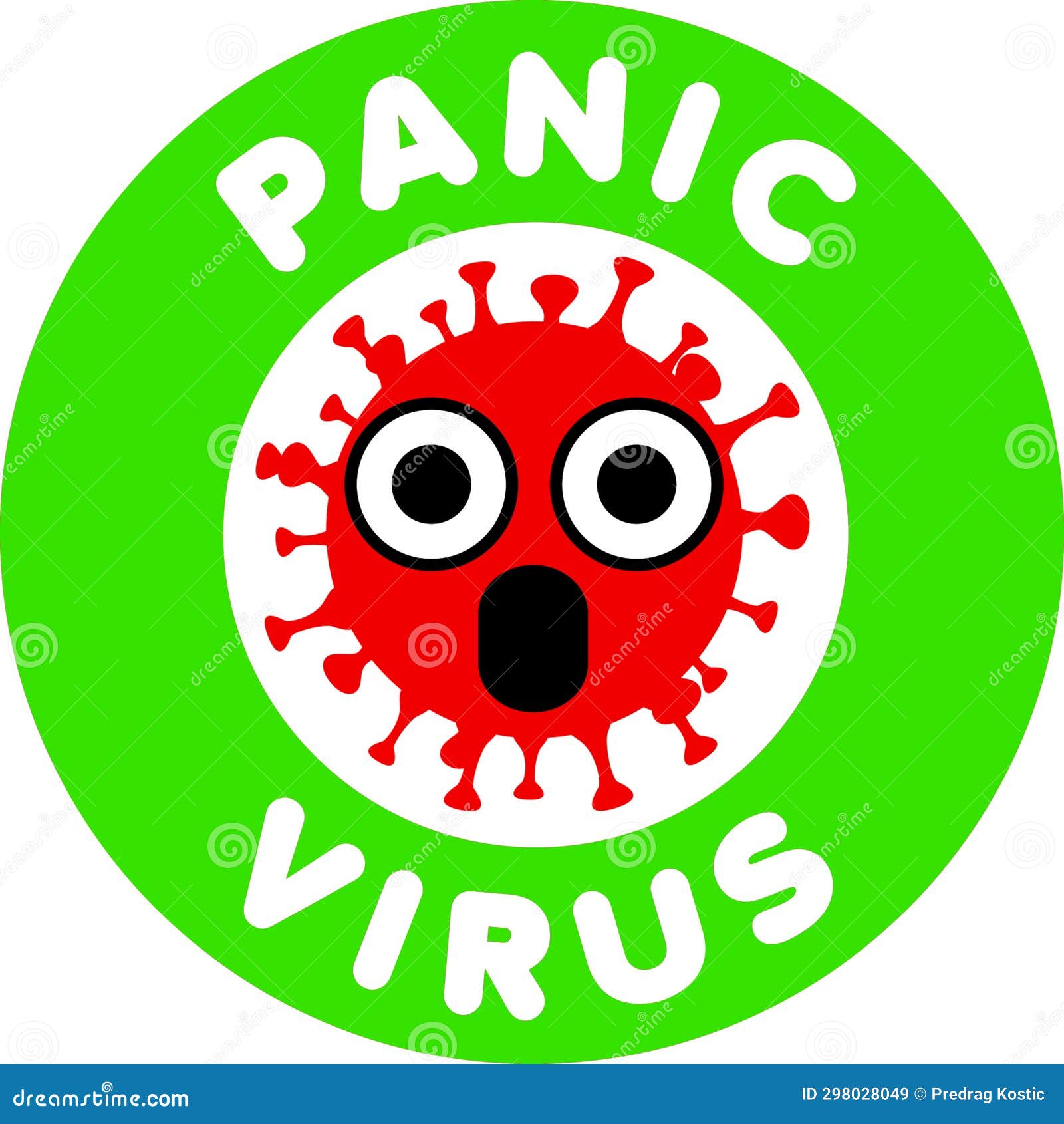 Panic virus stock illustration. Illustration of dont - 298028049