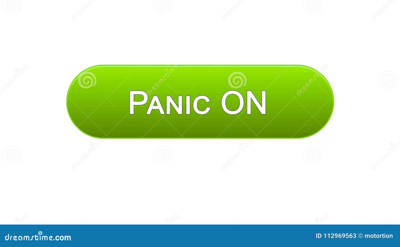 Panic on Web Interface Button Clicked with Mouse Cursor Green Color, Site Design Stock ...