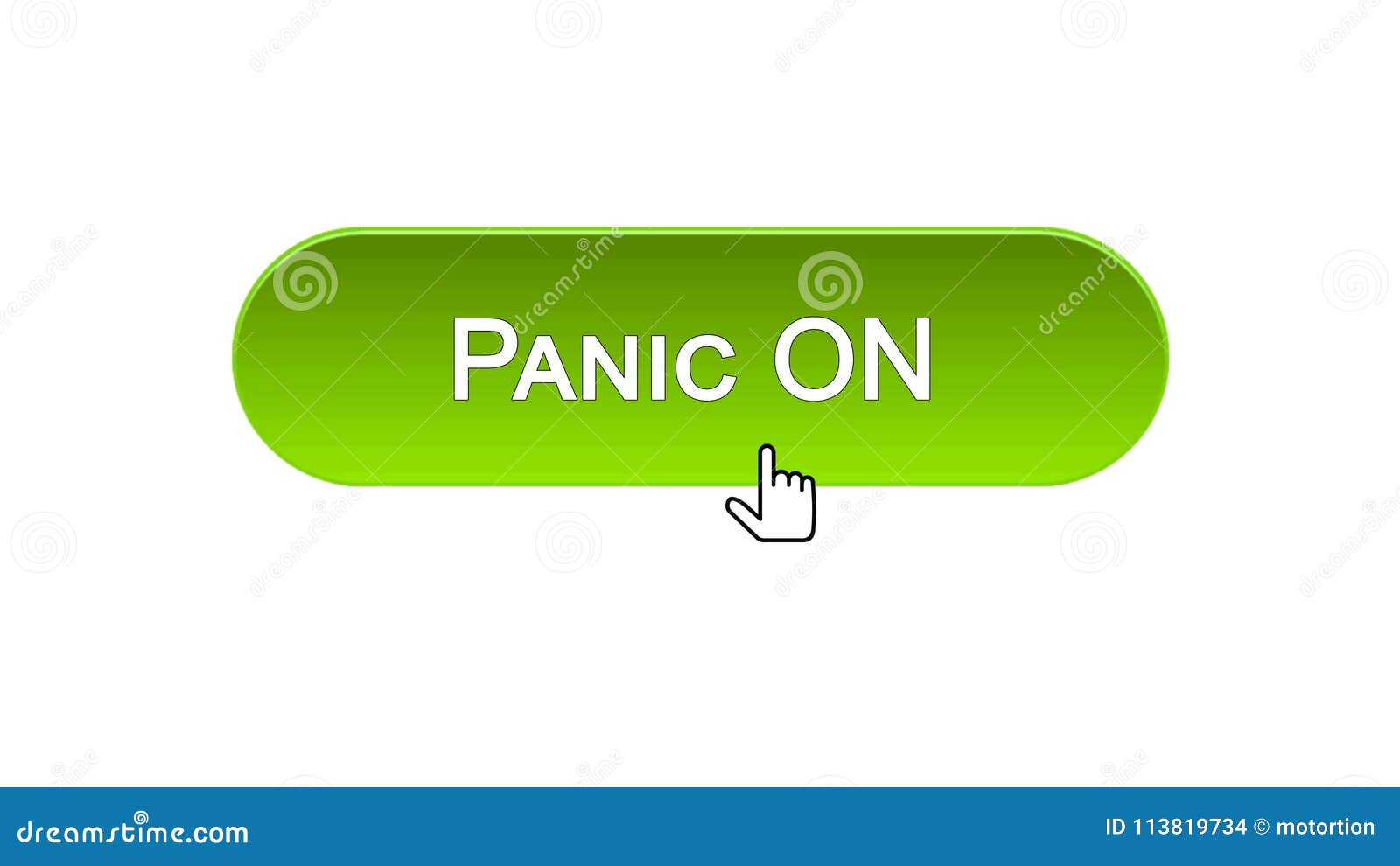 Panic on Web Interface Button Green Color, Internet Site Design, Online ...
