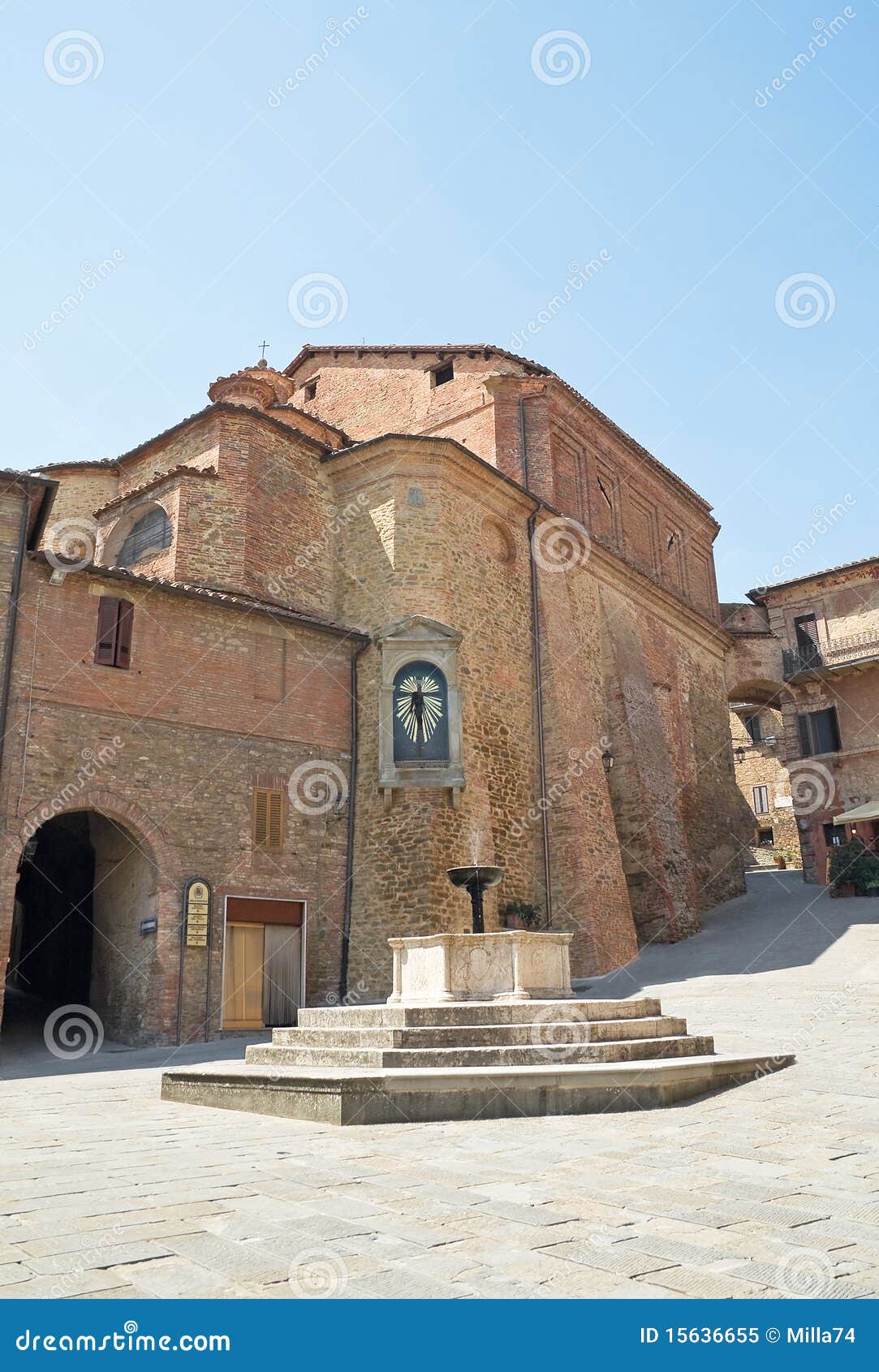 Panicale. Umbria. Italy. stock image. Image of brick - 15636655