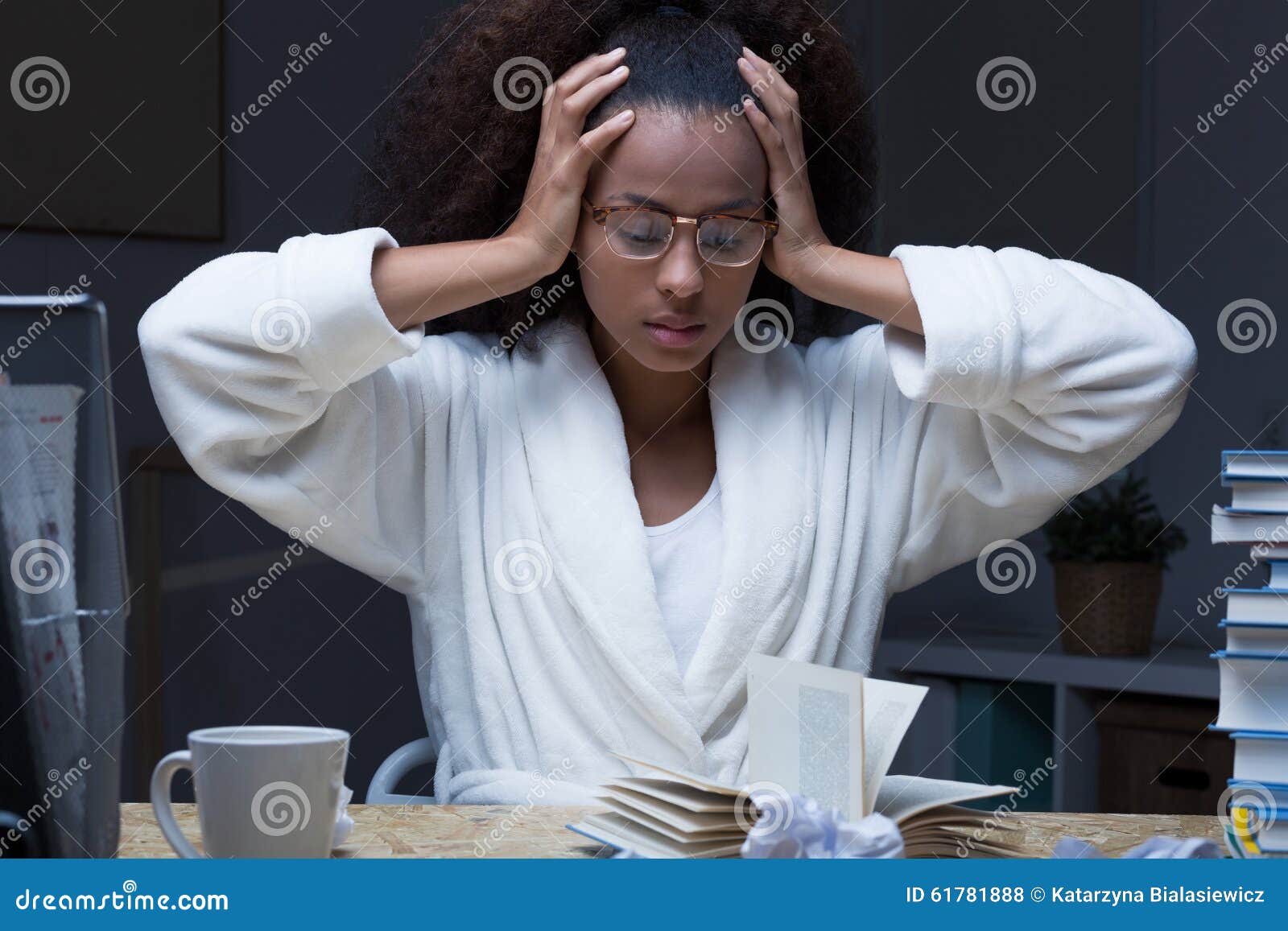 Panicking in the Night before Test Stock Photo - Image of night, pretty ...