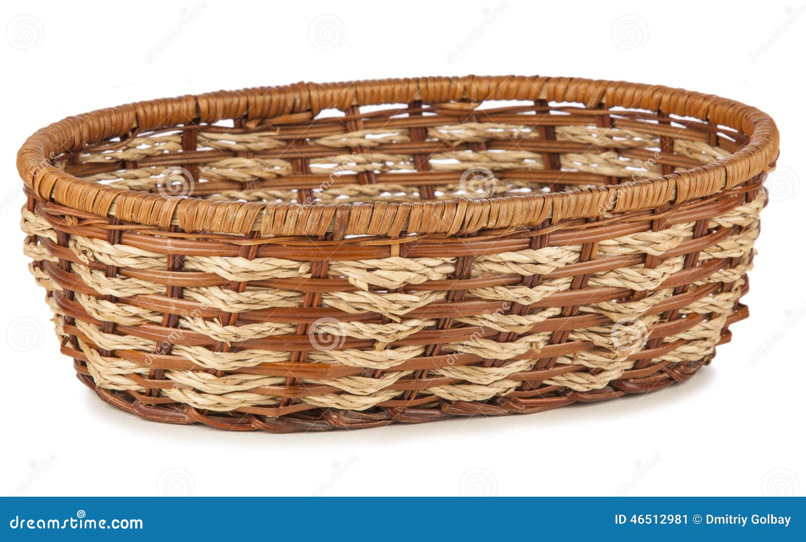 Panier en bois vide image stock. Image du vide, configuration - 46512981