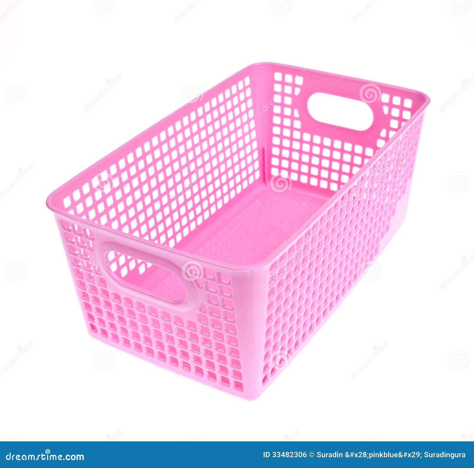 Panier en plastique rose photo stock. Image du mémoire - 33482306