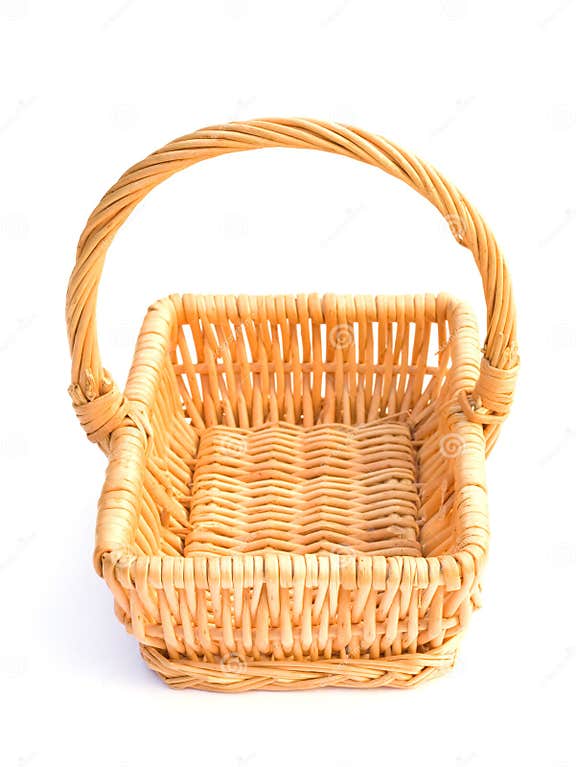 Panier vide photo stock. Image du vide, jaune, cadre - 10686188