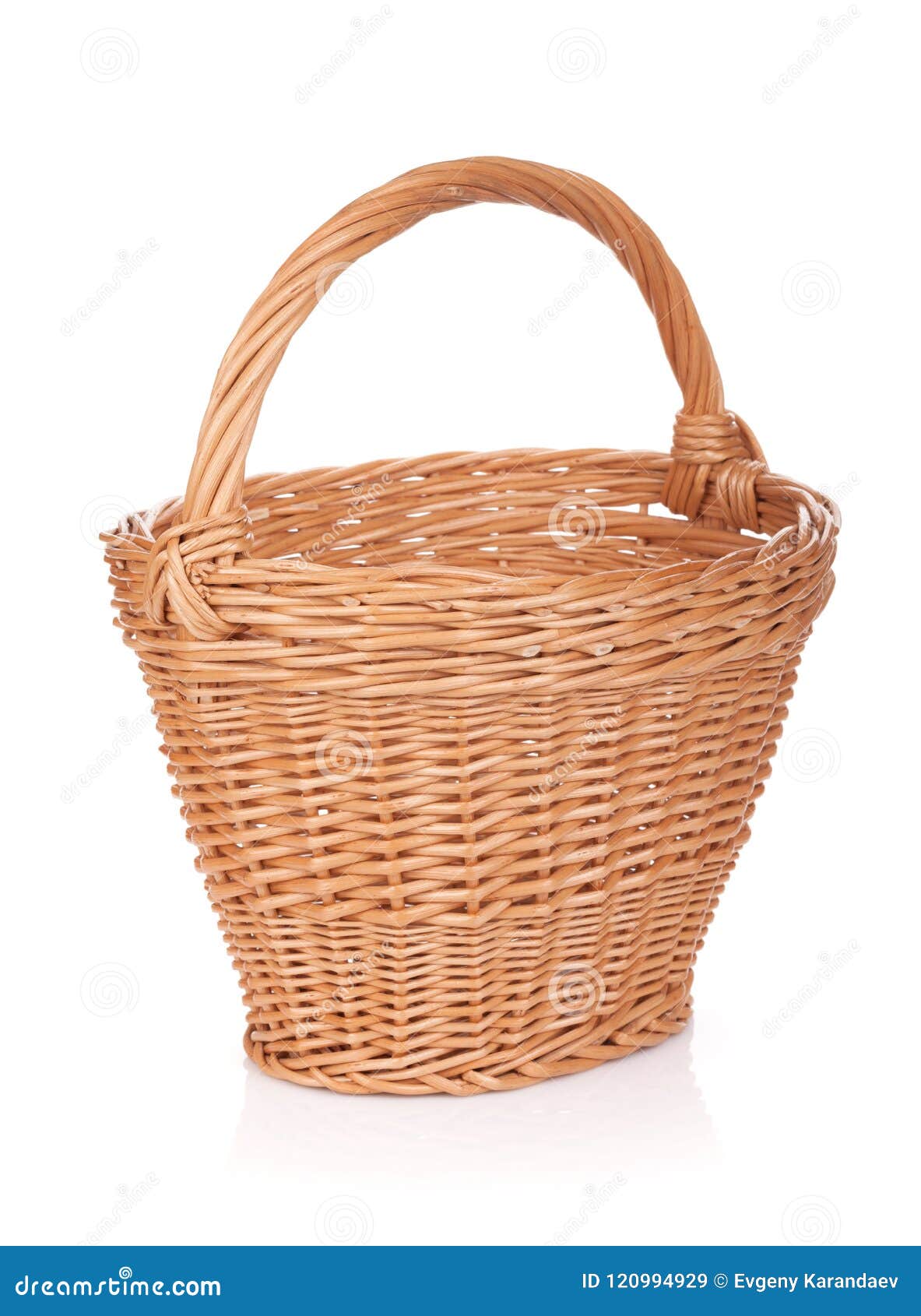 Panier vide image stock. Image of nourriture, rustique - 120994929