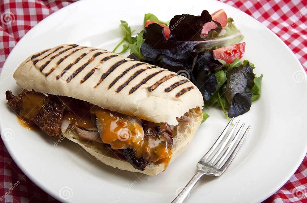 Panini imagen de archivo. Imagen de ingrediente, comida - 19686097