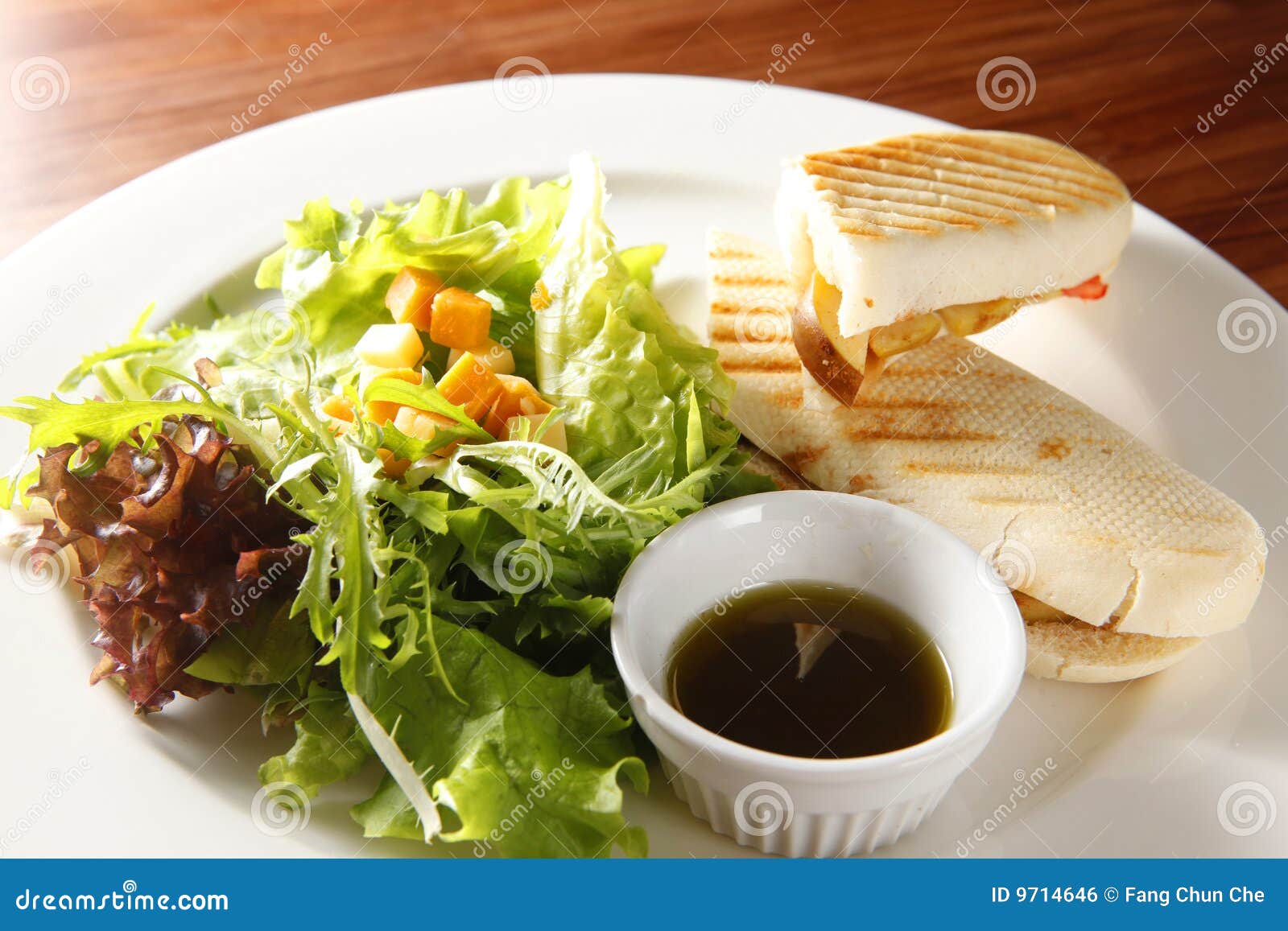 Panini stock photo. Image of salad, fast, dish, food, lettuce - 9714646