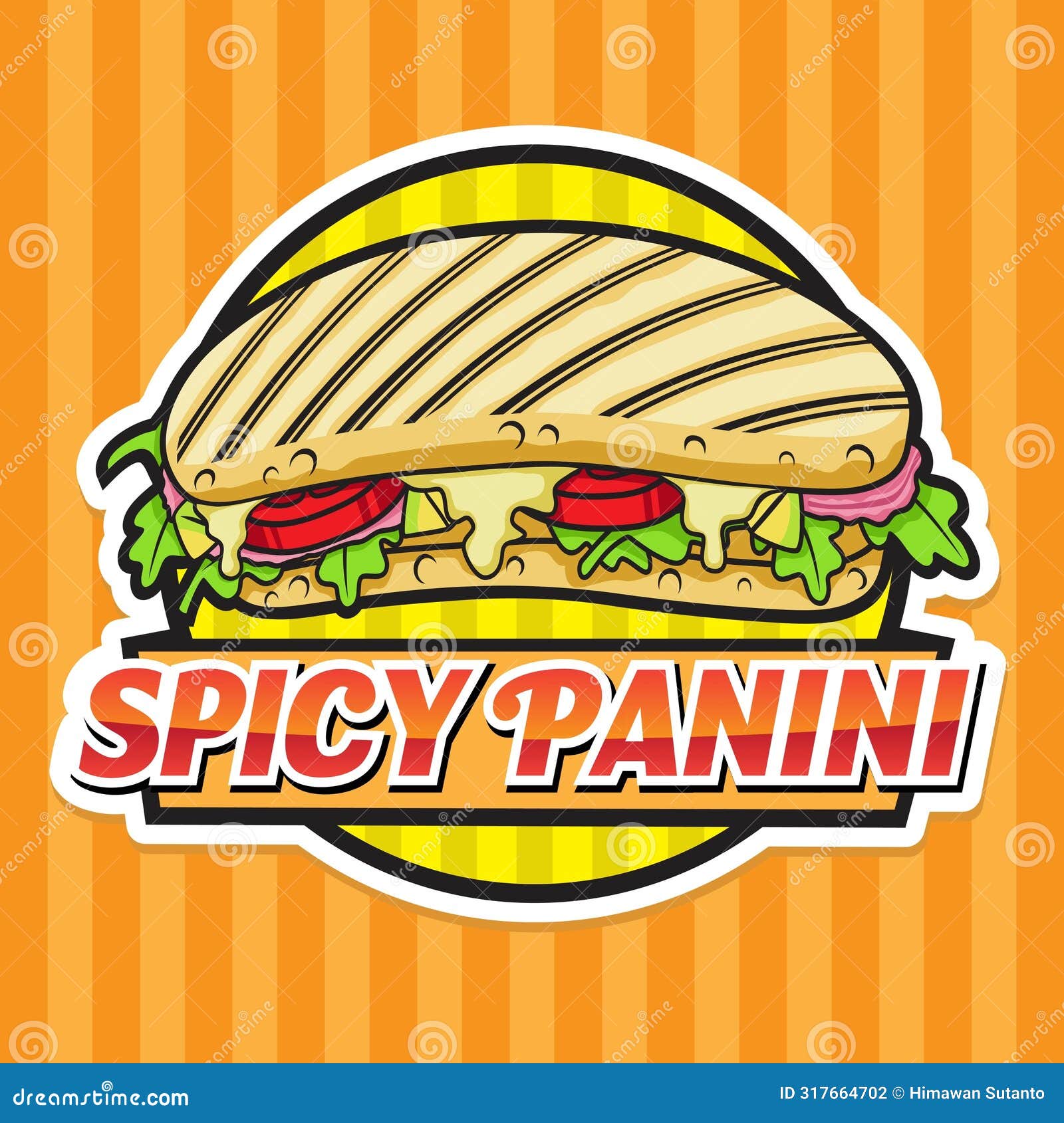 Panini Logo Design. Panini Mascot Vector Design Stock Vector ...