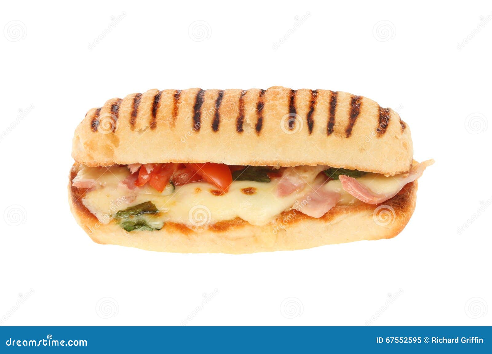 Panini roll isolated stock image. Image of italian, basil - 67552595