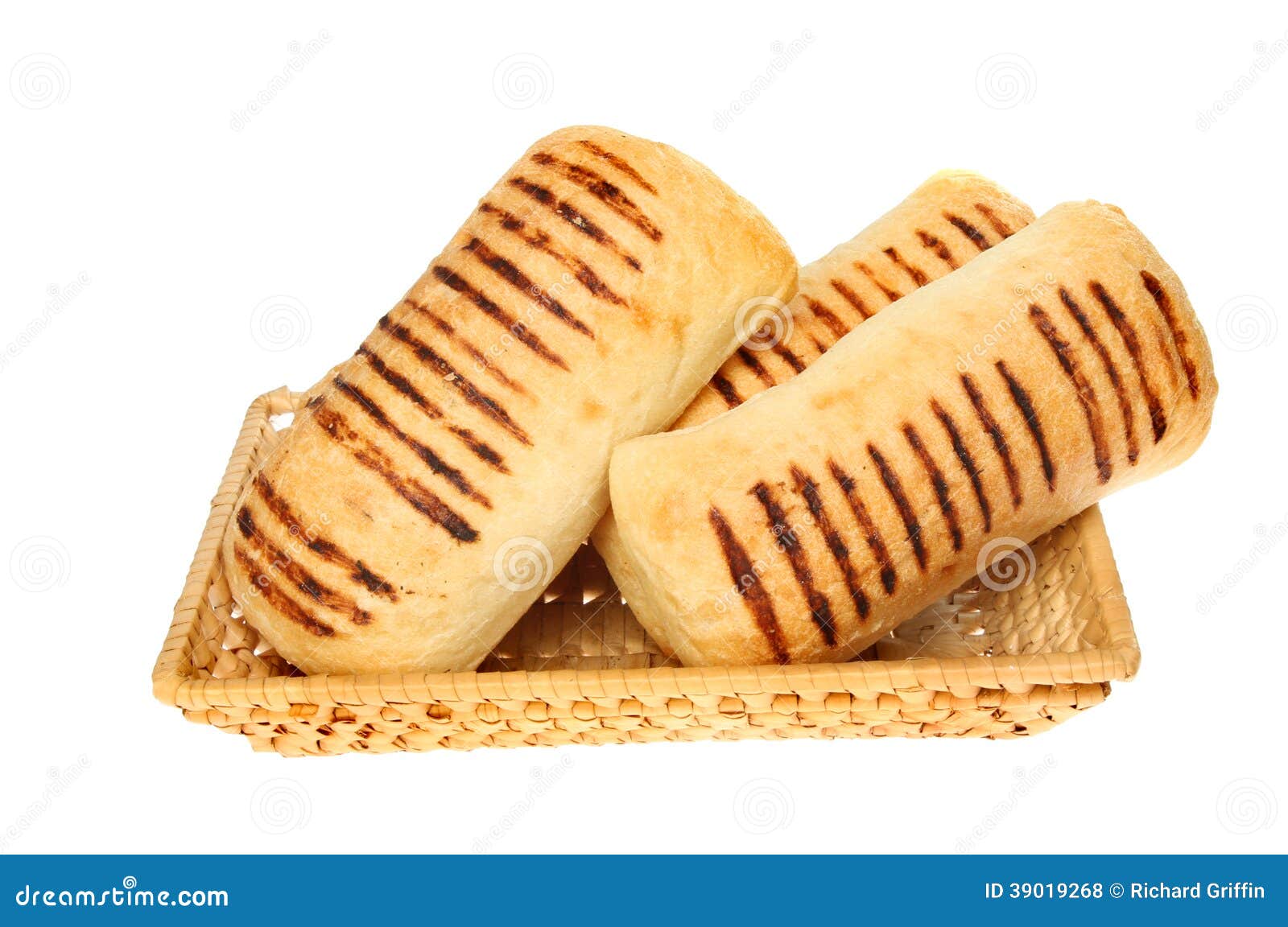 Panini rolls stock photo. Image of roll, baked, wicker - 39019268