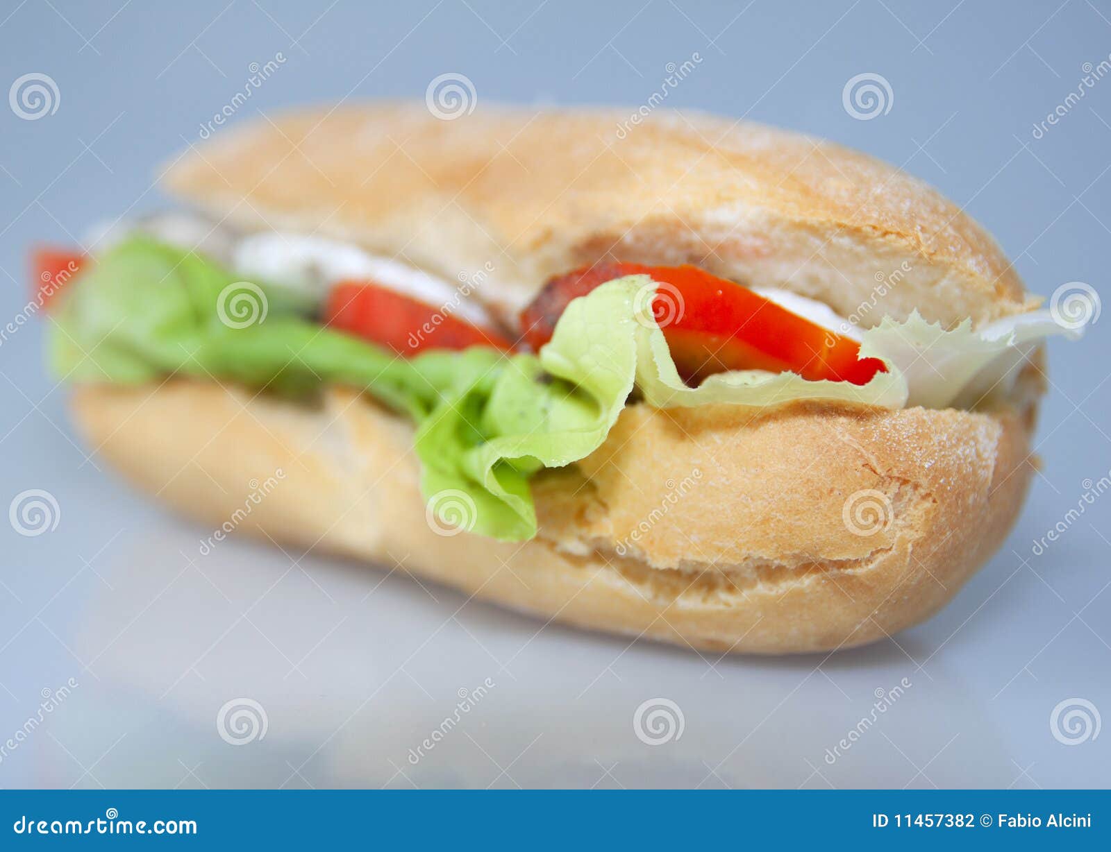 Panino italiano fotografia stock. Immagine di pane, veloce - 11457382