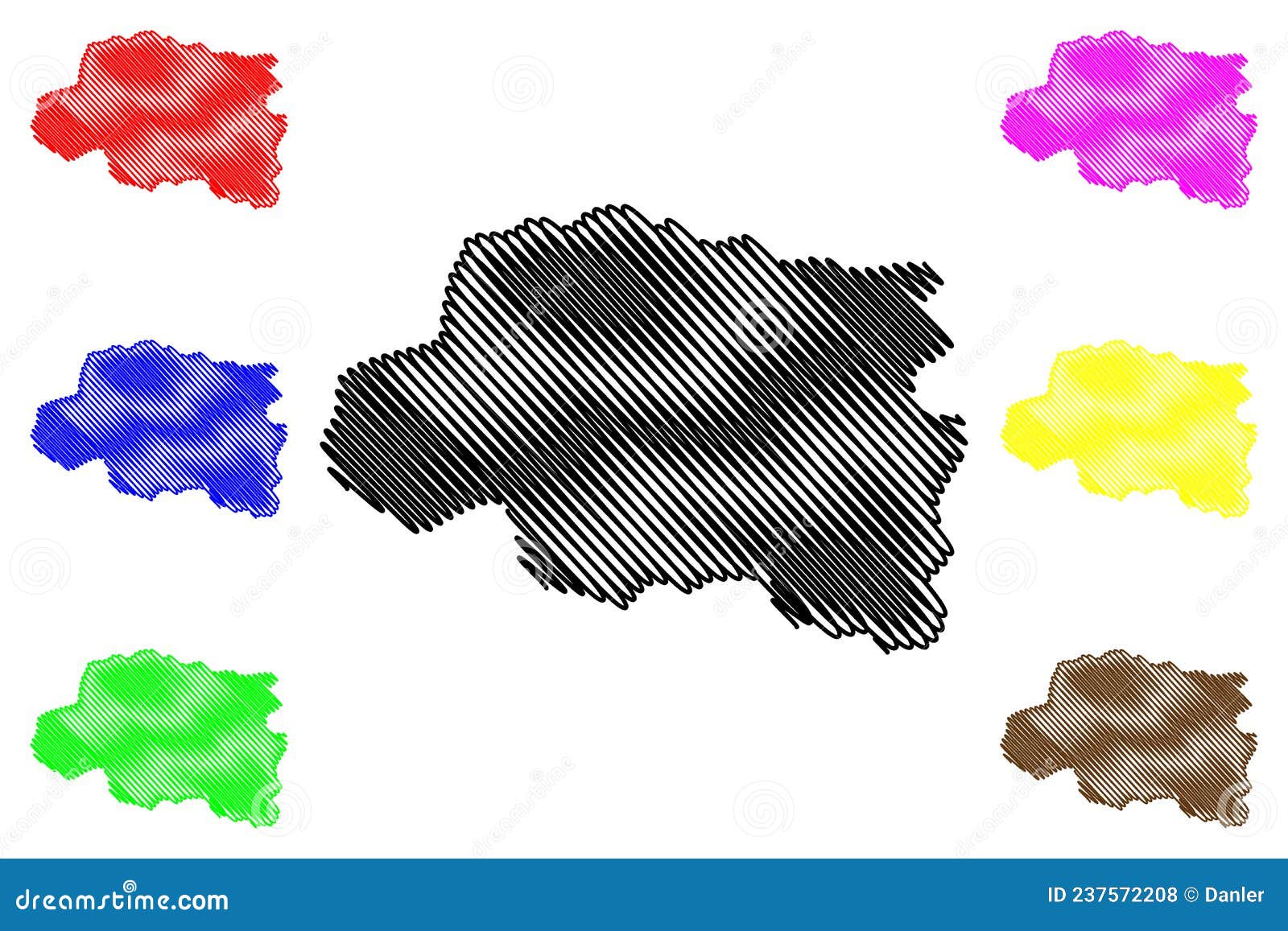 Panipat District Haryana State, Republic of India Map Vector ...