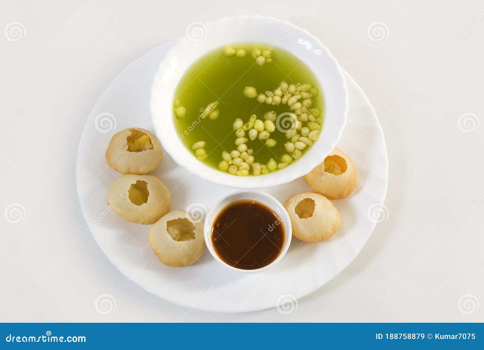 Panipuri or Gol Gappa or Chaat Stock Image - Image of glass, spicy ...