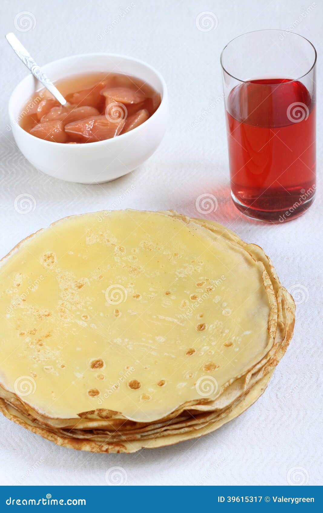 Pankes with Pear Jam stock image. Image of cooked, baked - 39615317