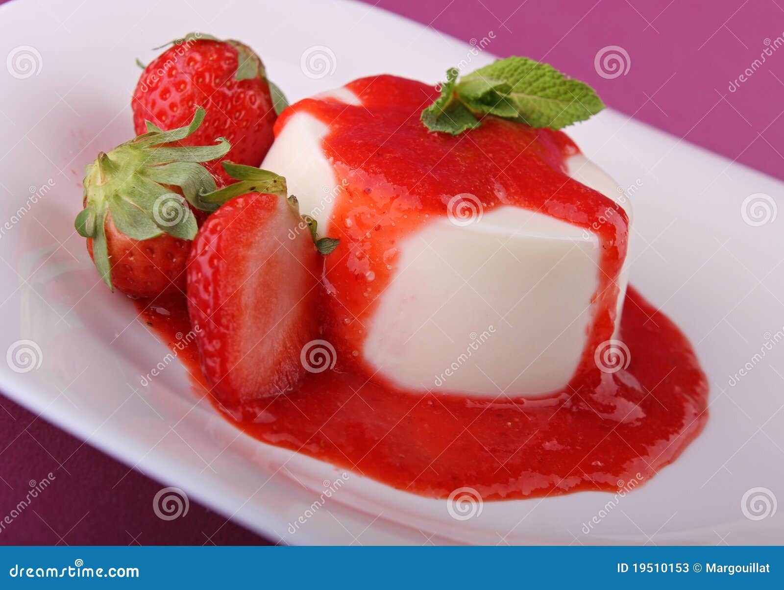 Panna cotta stock image. Image of cream, cotta, gourmet - 19510153