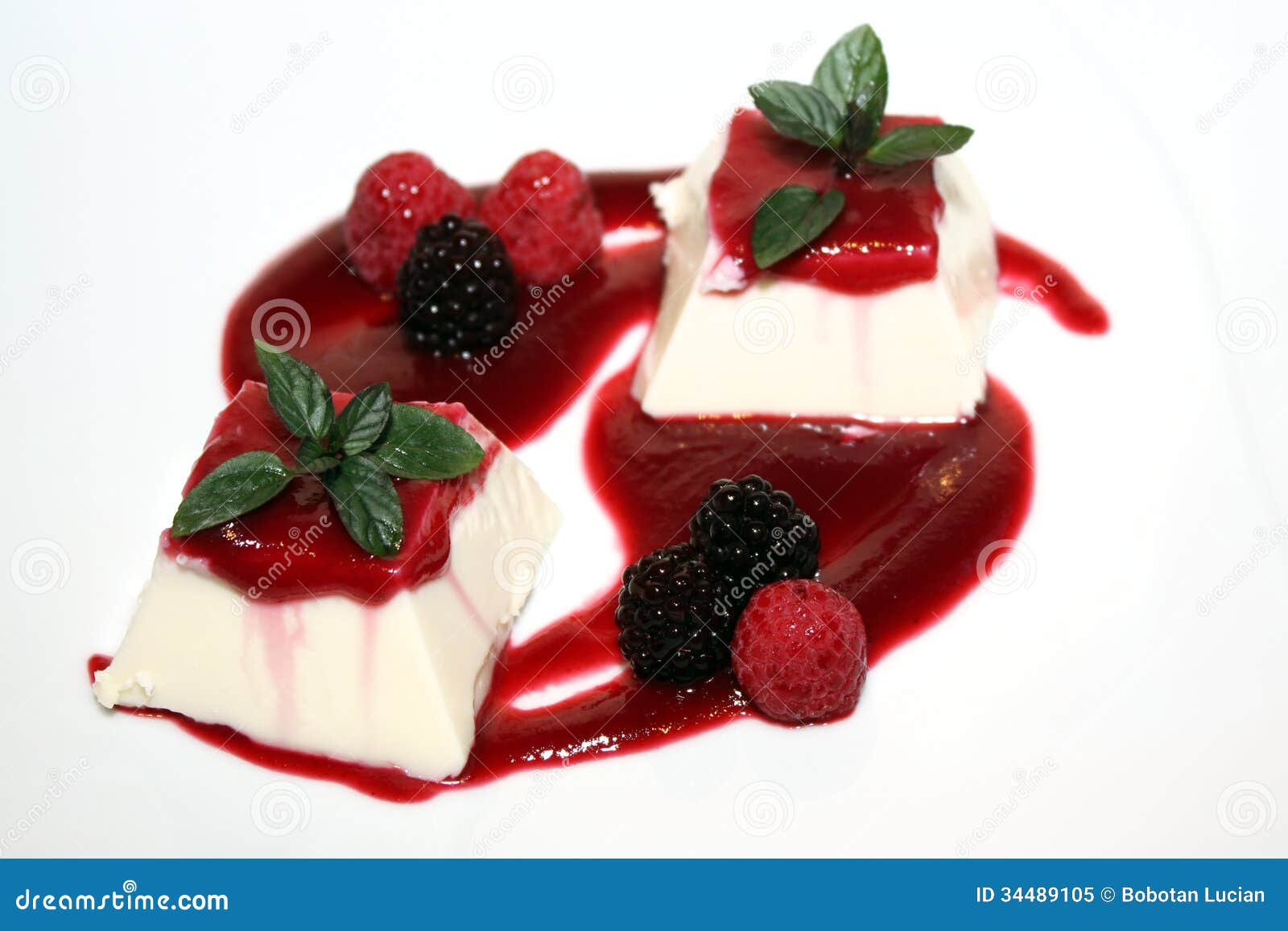 Panna cotta stock image. Image of decoration, panna, elegant - 34489105
