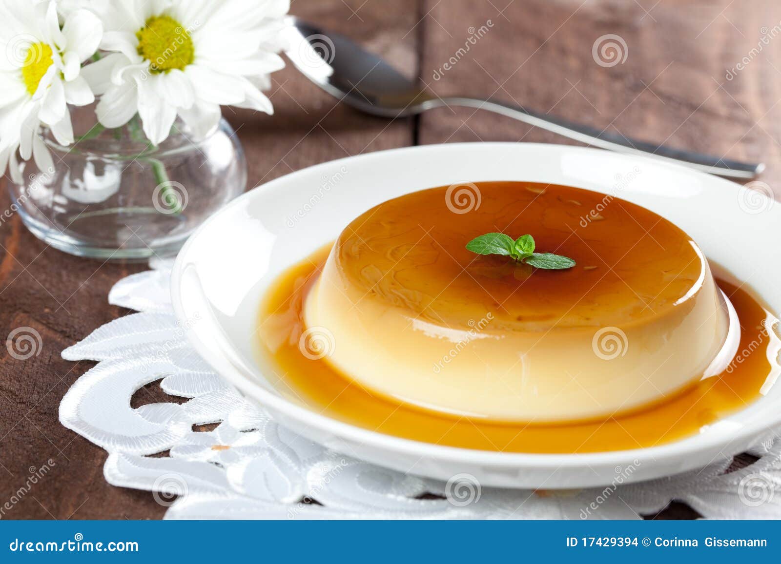 Panna cotta dessert stock photo. Image of italian, table - 17429394