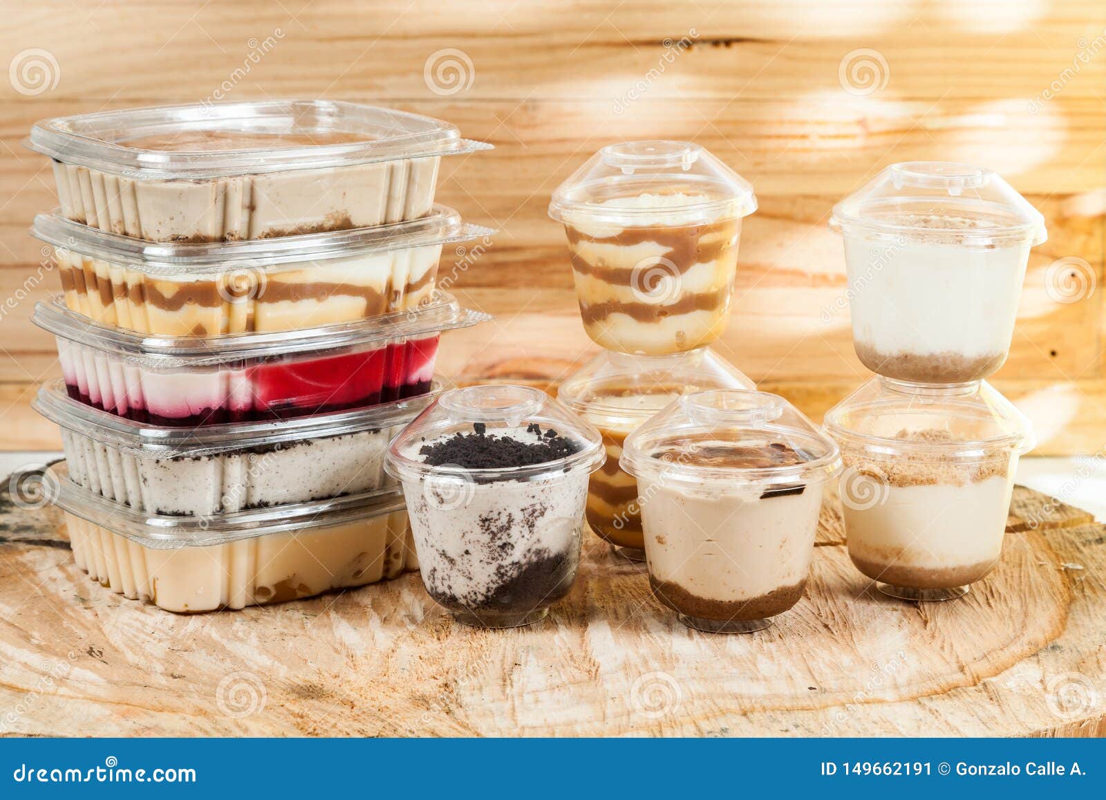 Panna Cotta - Desserts of Different Flavors and Presentation Stock ...